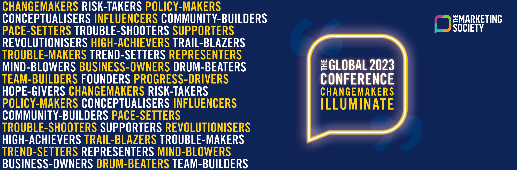 The 2023 Global Conference: Changemakers Illuminate | The Marketing Society